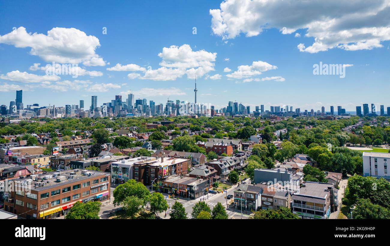 The mesmerizing Toronto city skyline with beautiful tall buildings on ...