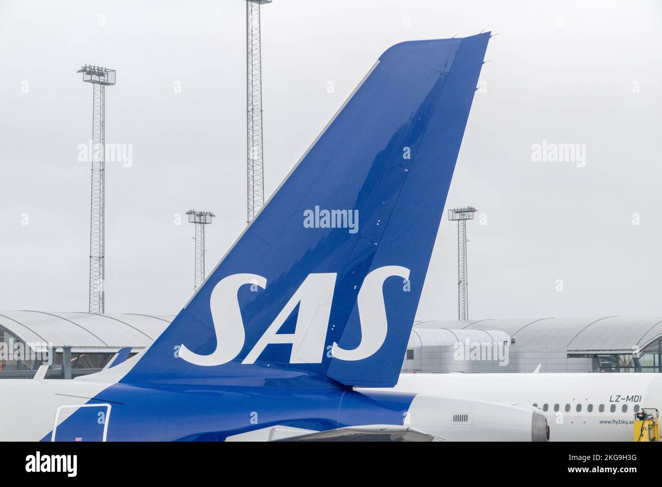 Copenhagen, Denmark - July 27, 2022: Logo of SAS, Scandinavian Airlines ...