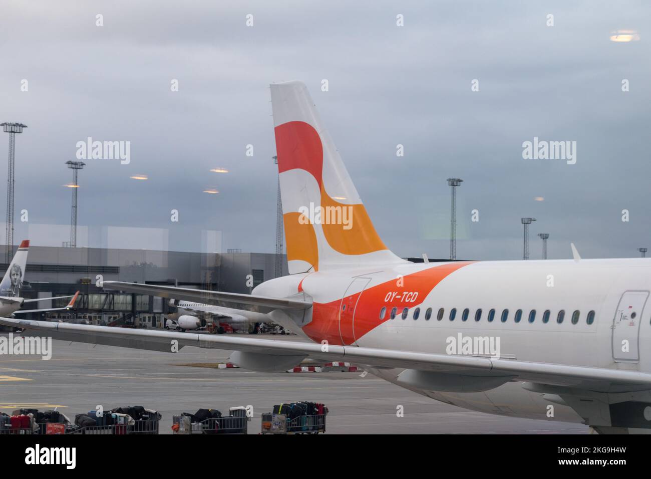 Copenhagen, Denmark - July 27, 2022: Painted tail of Sunclass Airlines ...