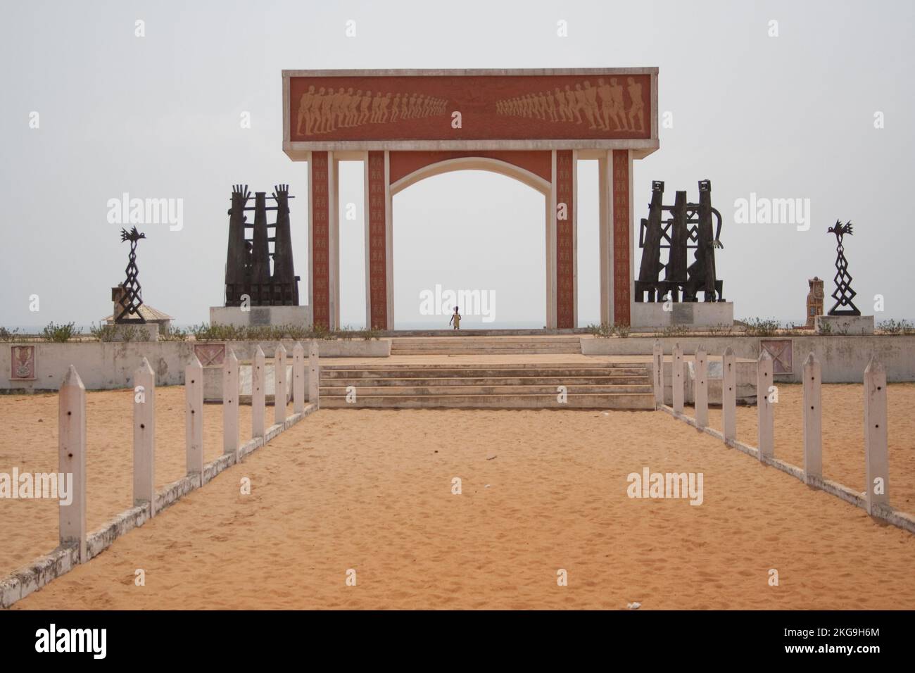 The Door of No Return, Exit for slaves leaving Ouidah, Benin Stock ...