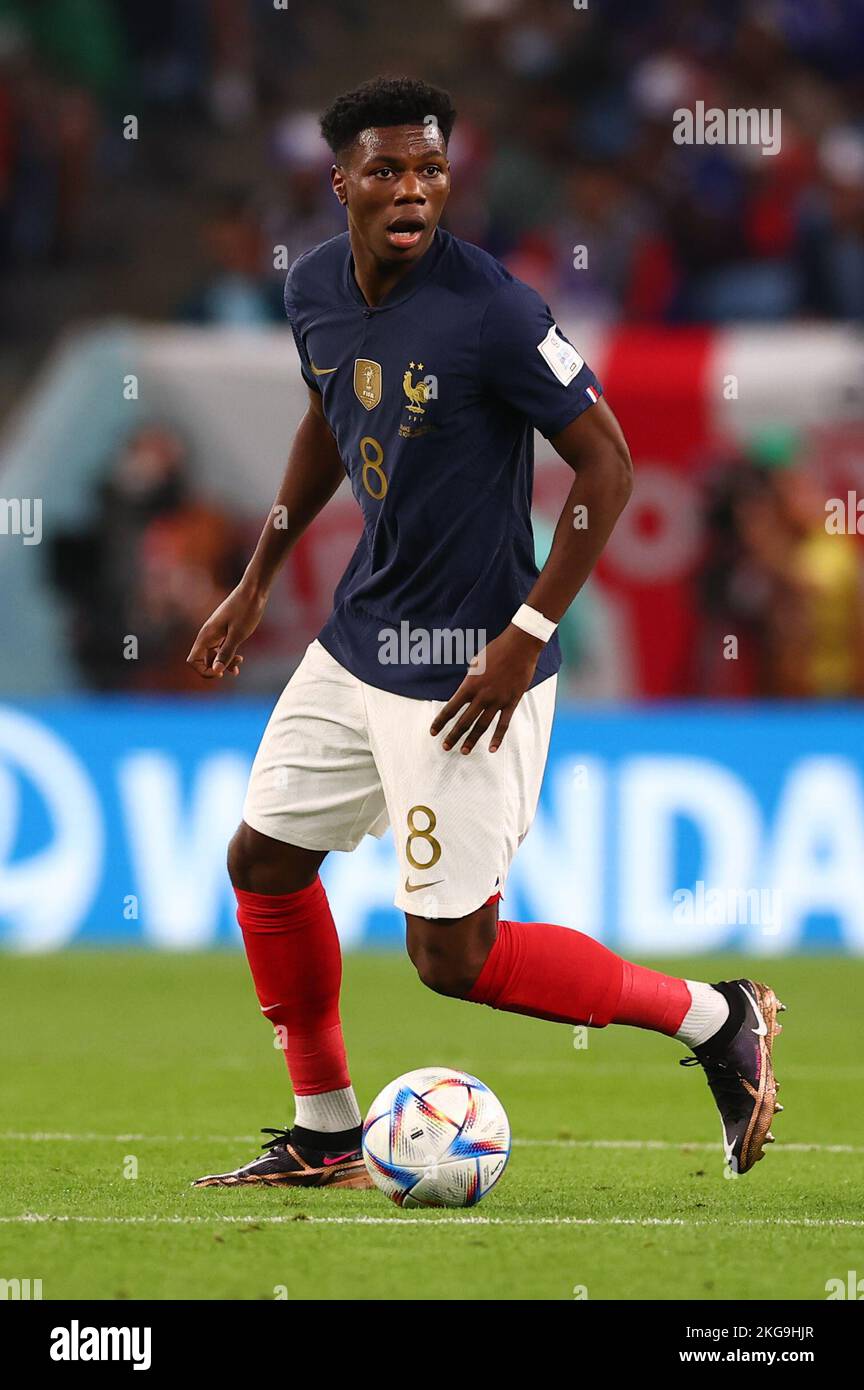 Al Wukair, Qatar, 22nd November 2022. Aurelien Tchouameni of France ...
