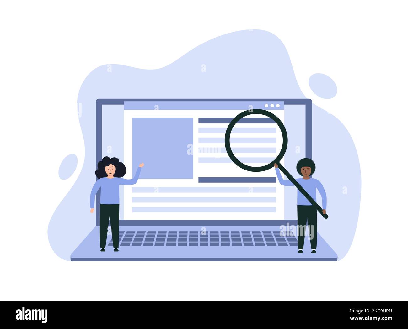 SEO ranking, search engine optimization. Businessmen are engaged in ...