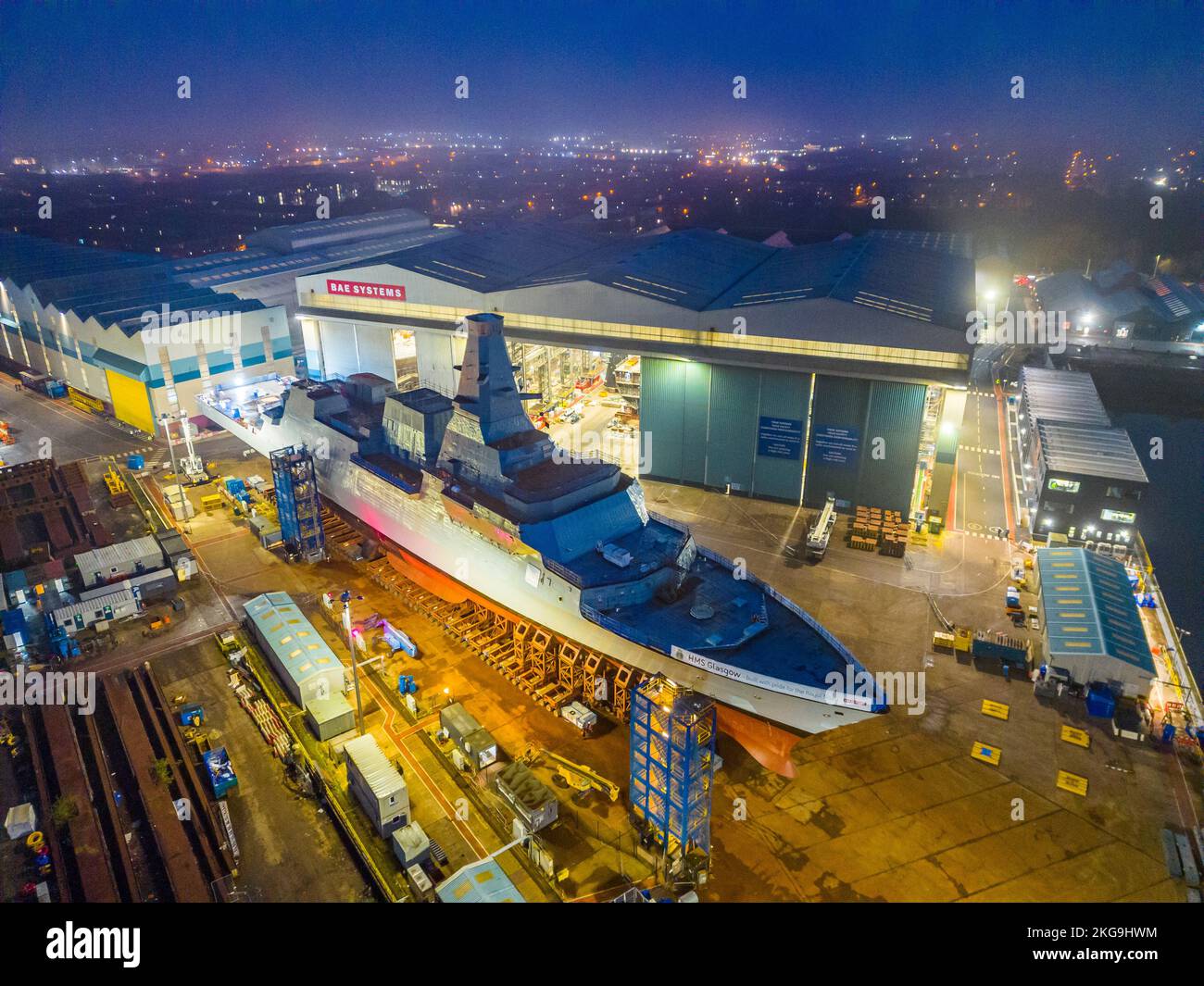 Royal navy warship type 26 anti submarine frigate hi-res stock ...