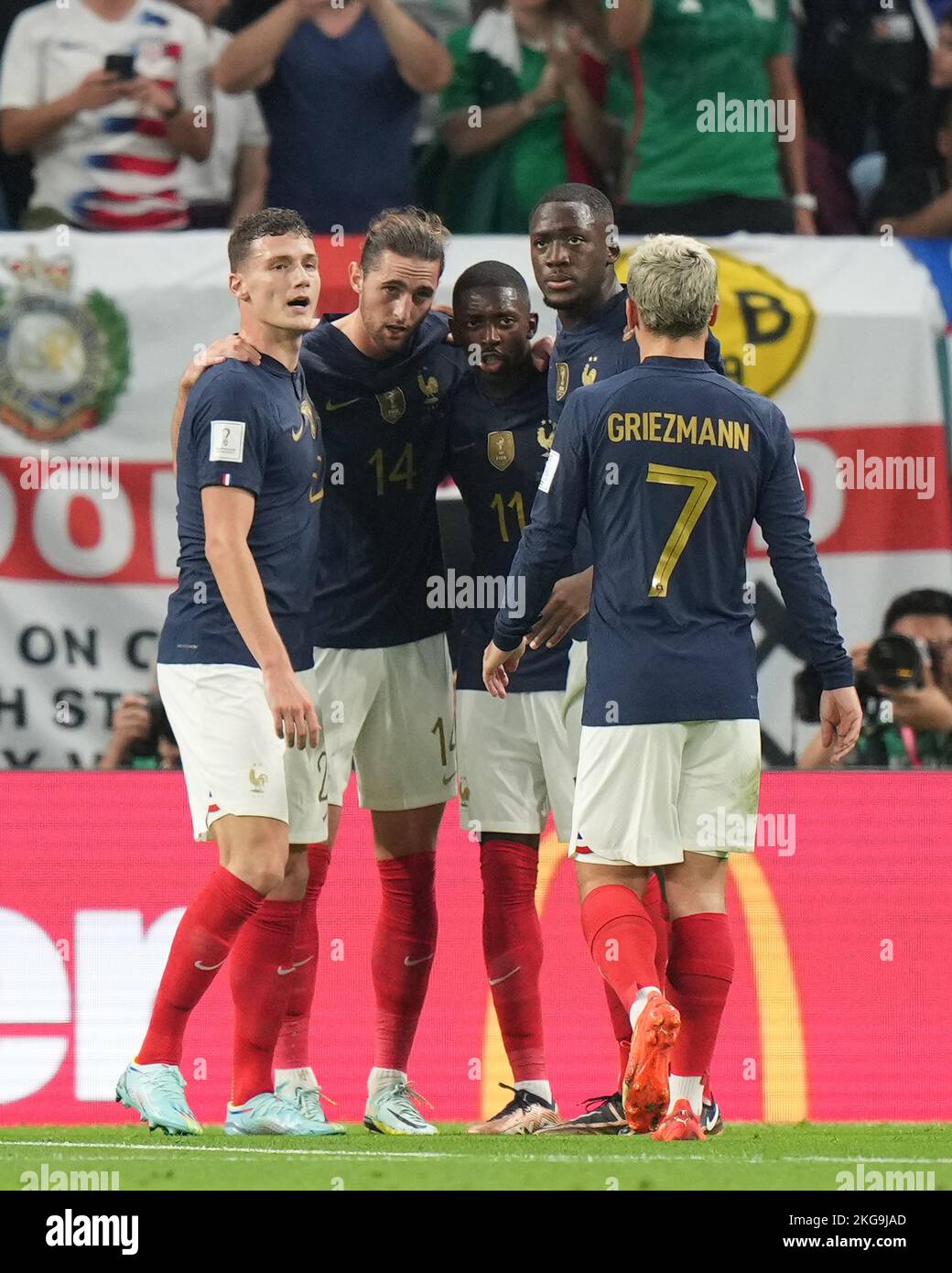 Adrien Rabiot Of France Celebrates His Goal With His Teammates During