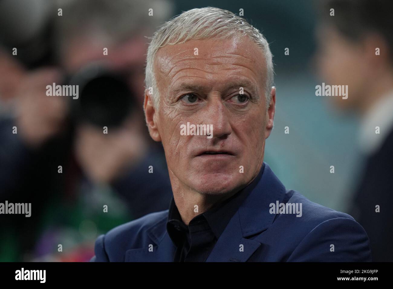 France head coach Didier Deschamps during the Qatar 2022 World Cup ...