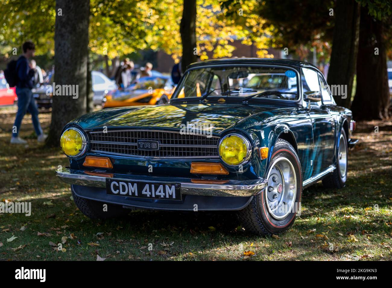 1974 Triumph TR6 ‘CDM 414M’ on display at the October Scramble held at ...