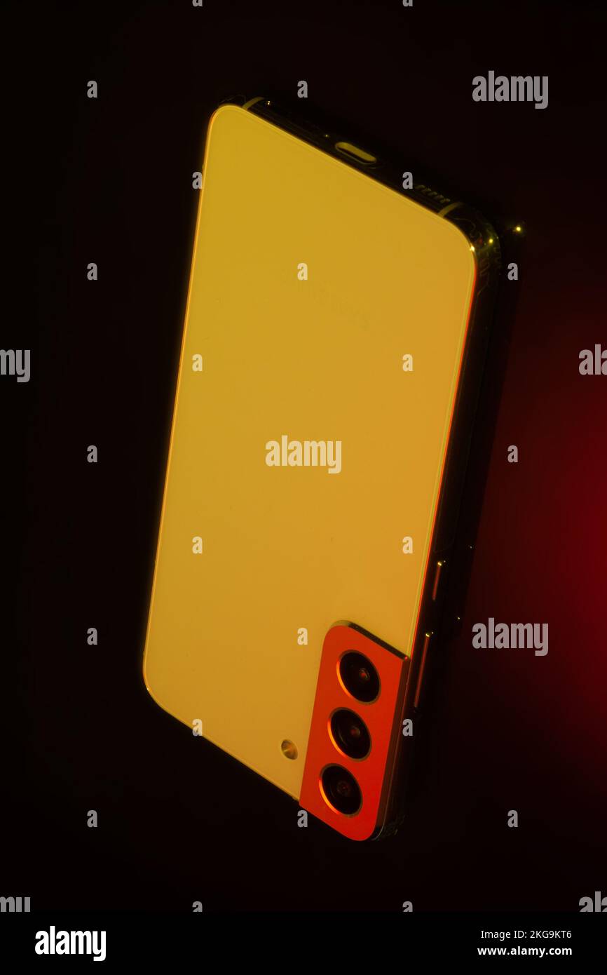 Moscow Russia - 2022 October 3: The New Galaxy Samsung Galaxy S22 ...