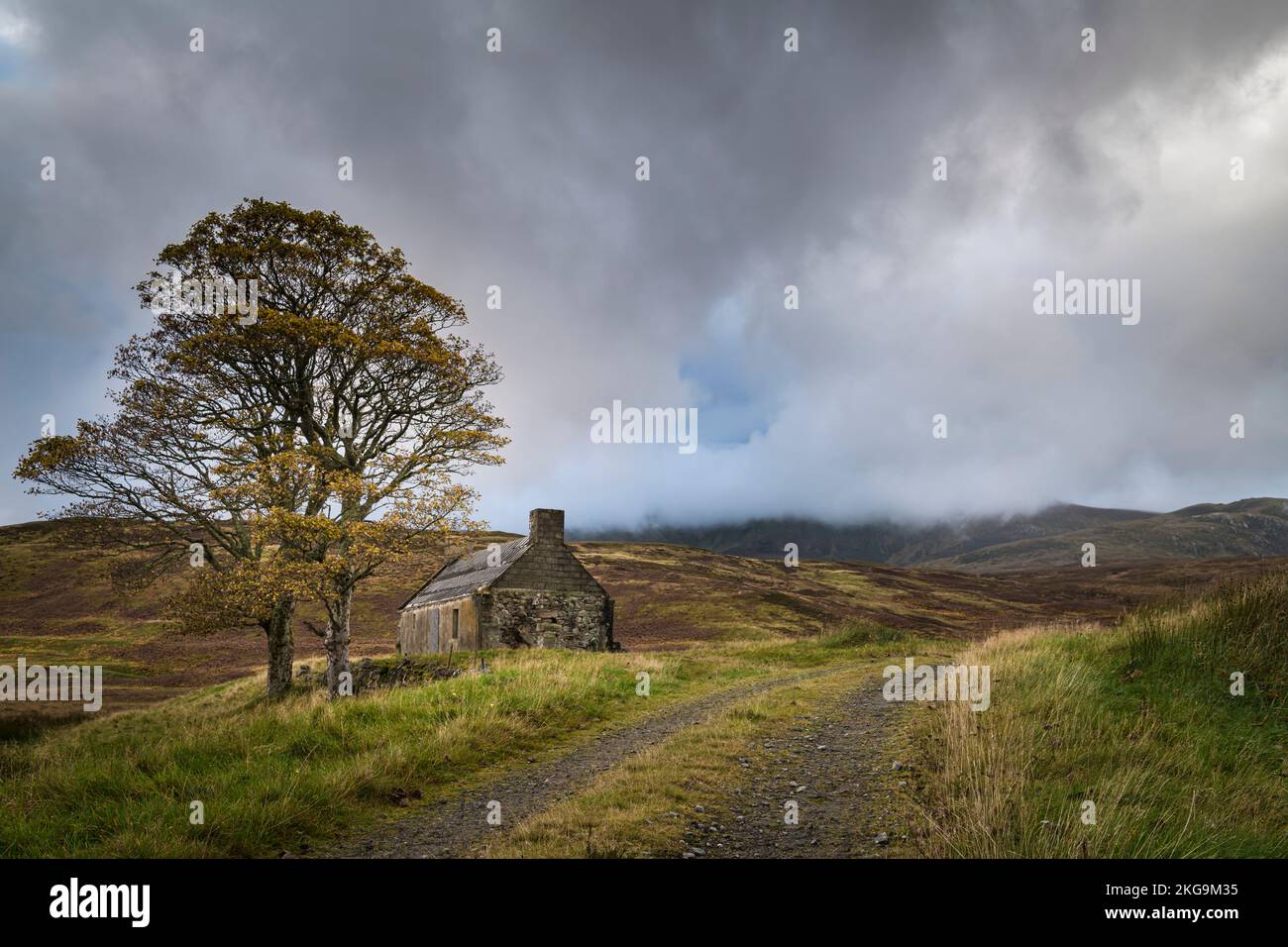 An autumnal HDR image of an old isolated croft at Lettermore on the ...