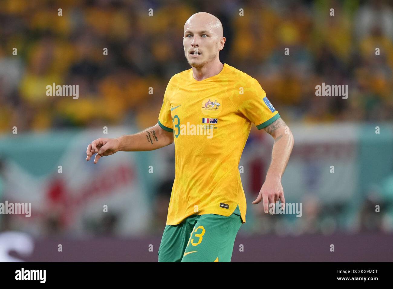 Nathaniel Atkinson of Australia during the Qatar 2022 World Cup match ...
