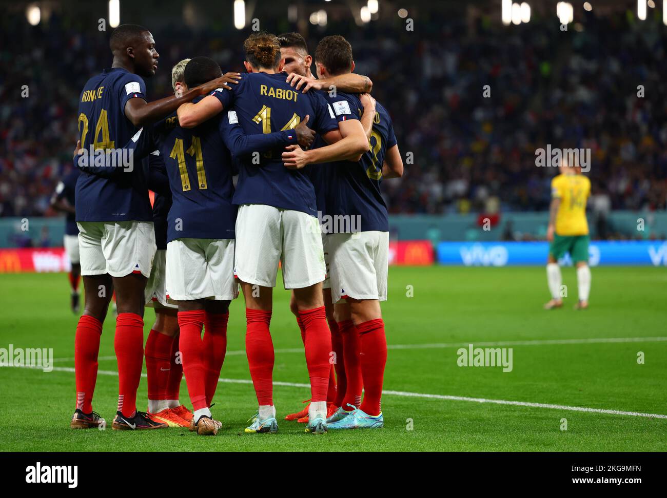 Qatar players celebrate goal hi-res stock photography and images - Alamy