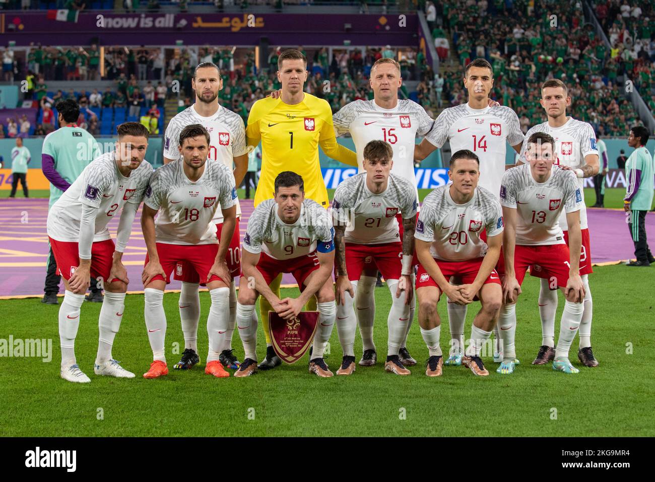 The Polish national football team poses for a photo during the FIFA ...