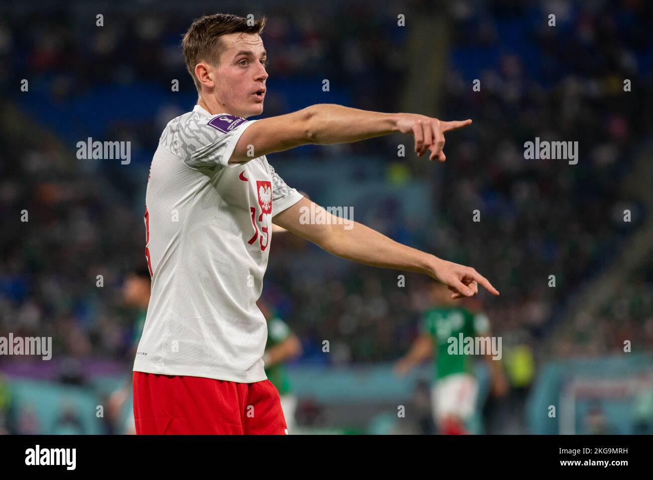 Jakub Kaminski of Poland during the FIFA World Cup Qatar 2022 Group C ...