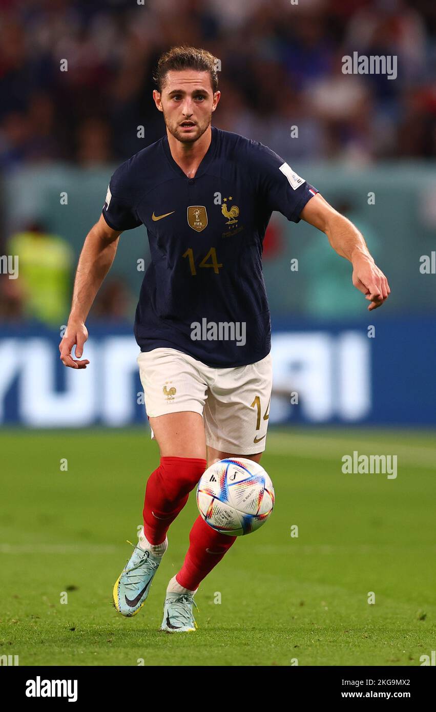 Al Wukair, Qatar, 22nd November 2022. Adrien Rabiot of France during ...