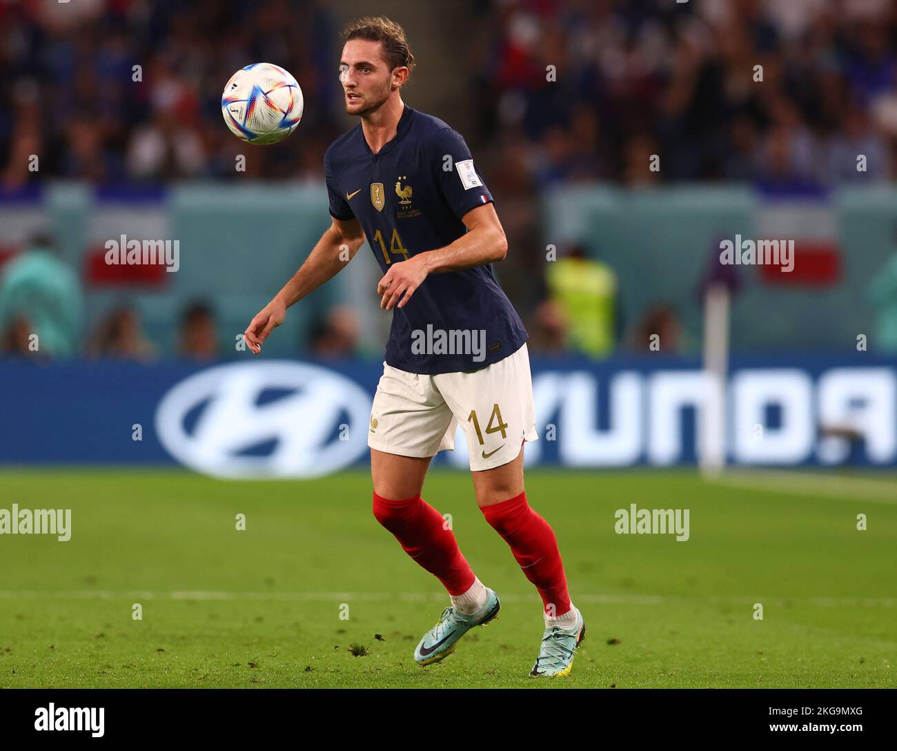 Al Wukair, Qatar, 22nd November 2022. Adrien Rabiot of France in action ...