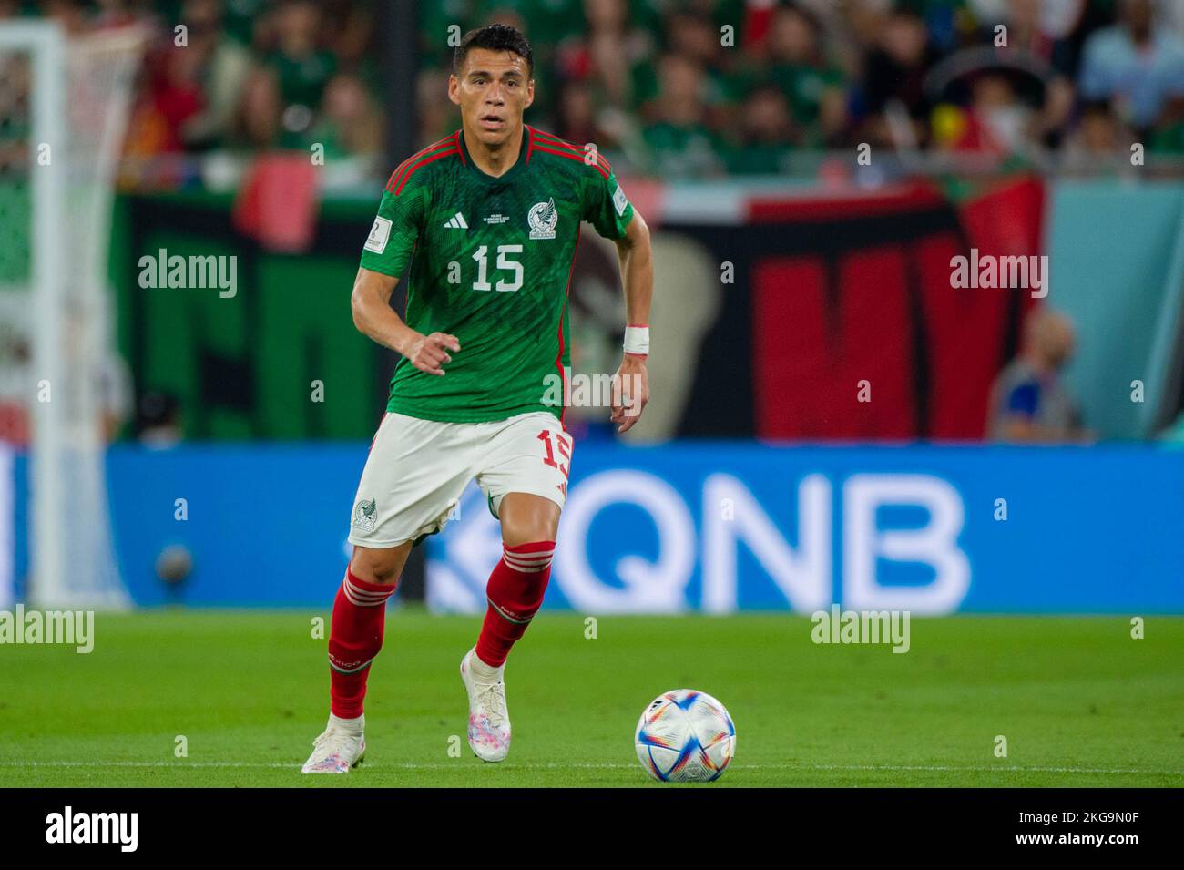 Hector Moreno of Mexico during the FIFA World Cup Qatar 2022 Group C ...
