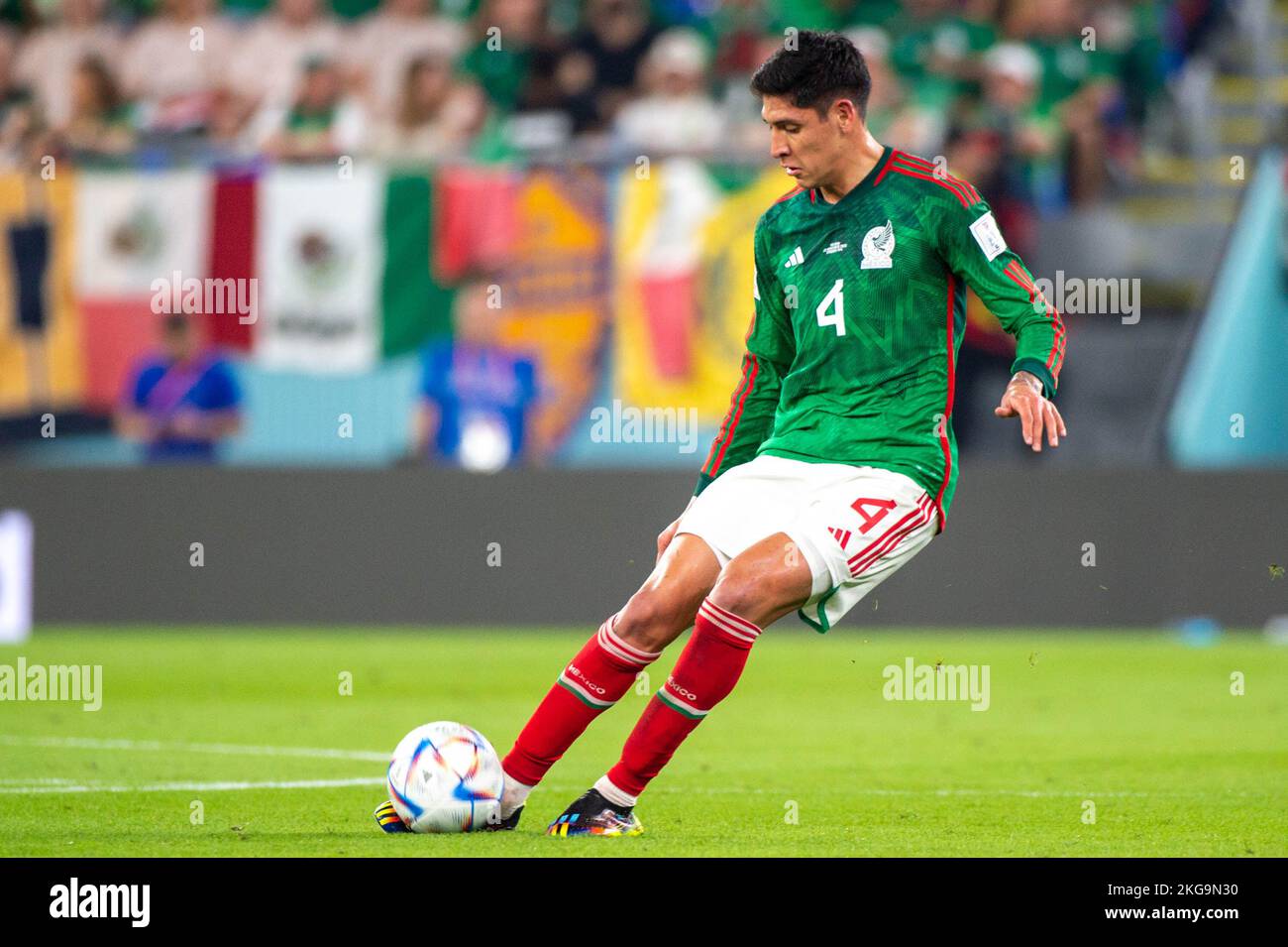 Edson Alvarez of Mexico during the FIFA World Cup Qatar 2022 Group C ...