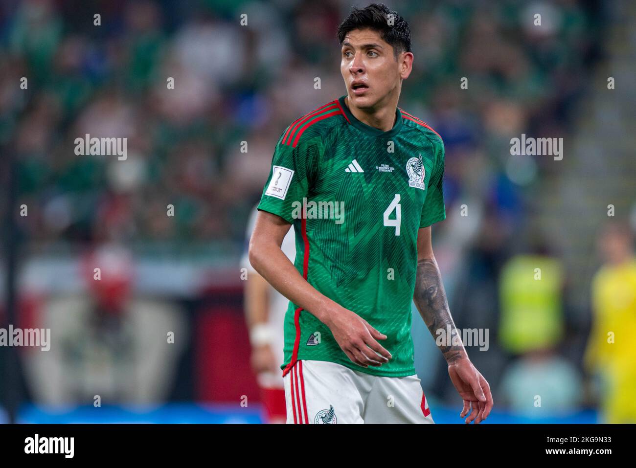 Doha, Qatar. 22nd Nov, 2022. Edson Alvarez of Mexico during the FIFA ...