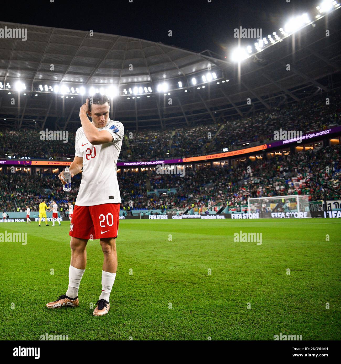 DOHA, QATAR - NOVEMBER 22: Piotr Zielinski of Poland prior to the Group ...