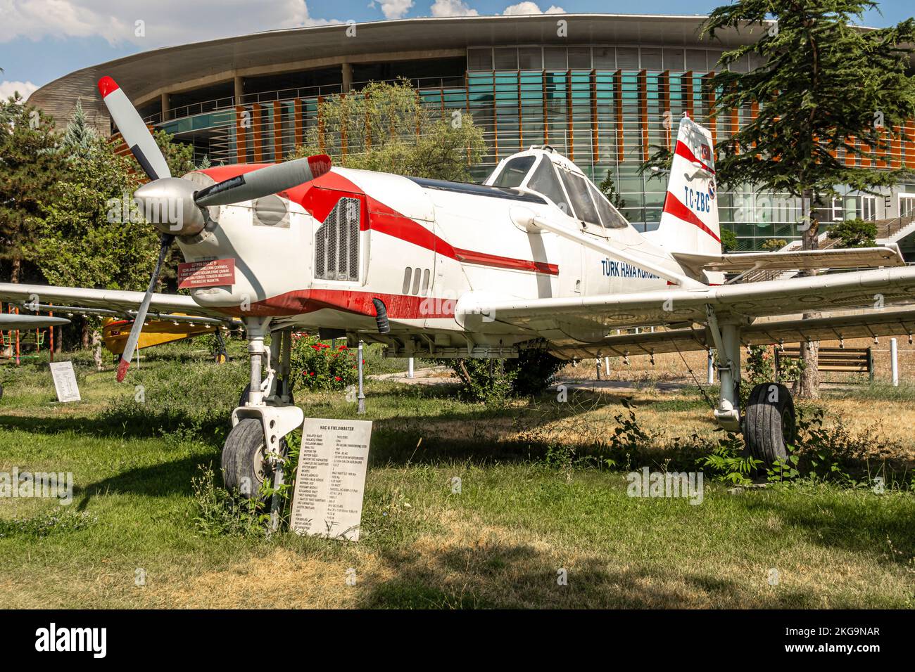 The NAC Fieldmaster, a British agricultural aircraft, 1980s. A ...