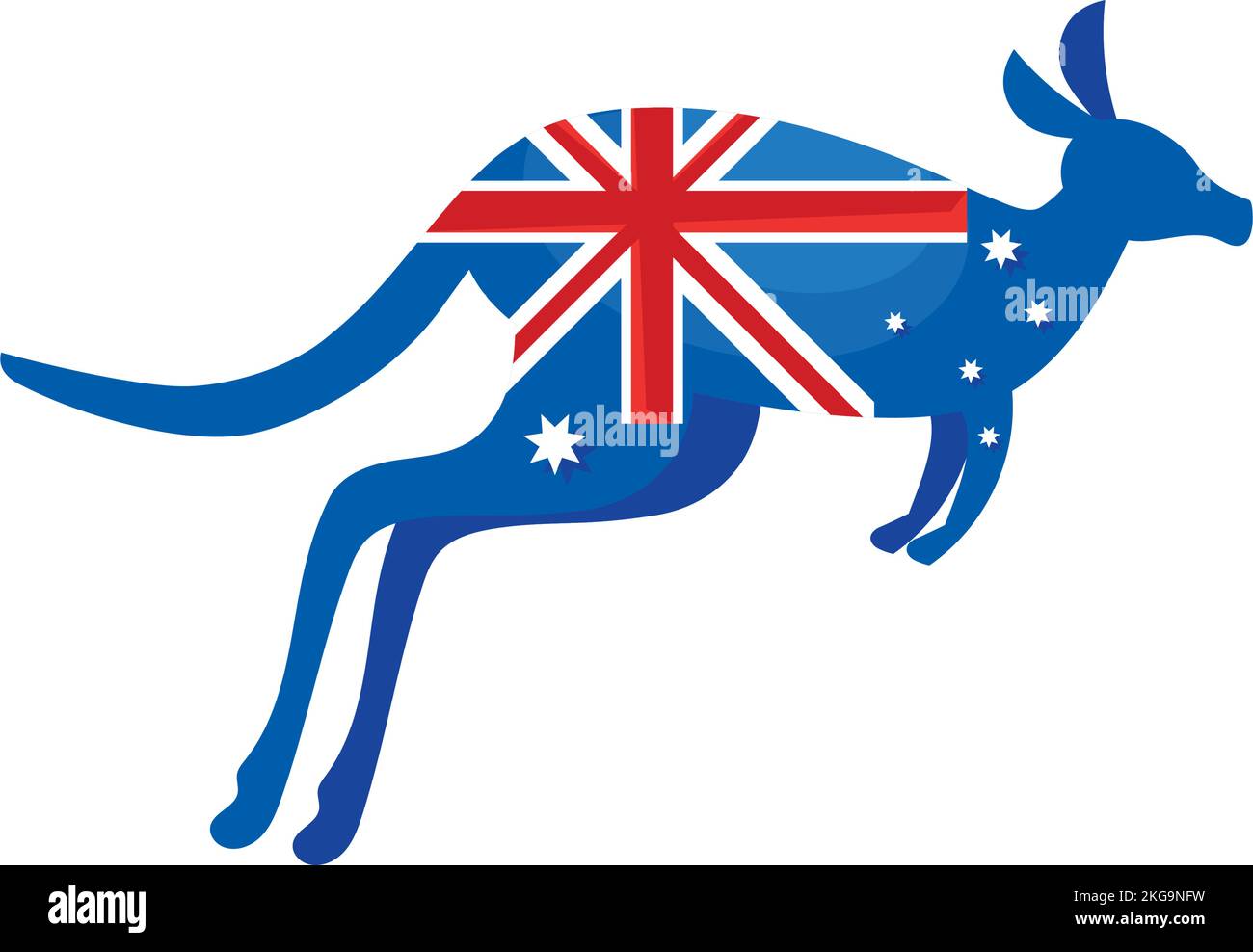 australian flag in kangaroo Stock Vector Image & Art - Alamy