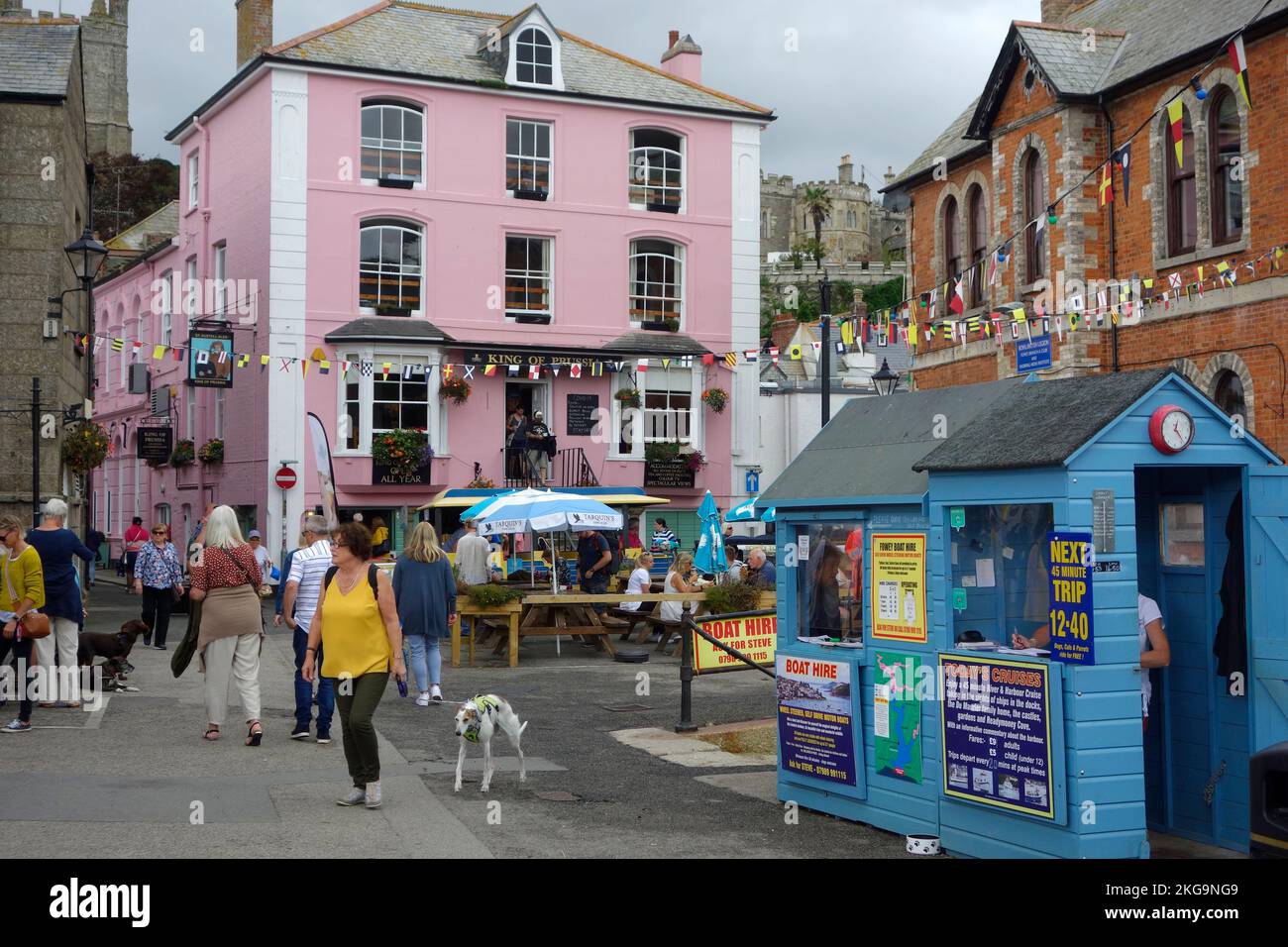 The King of Prussia Pub, Fowey, Cornwall, England, UK in September ...
