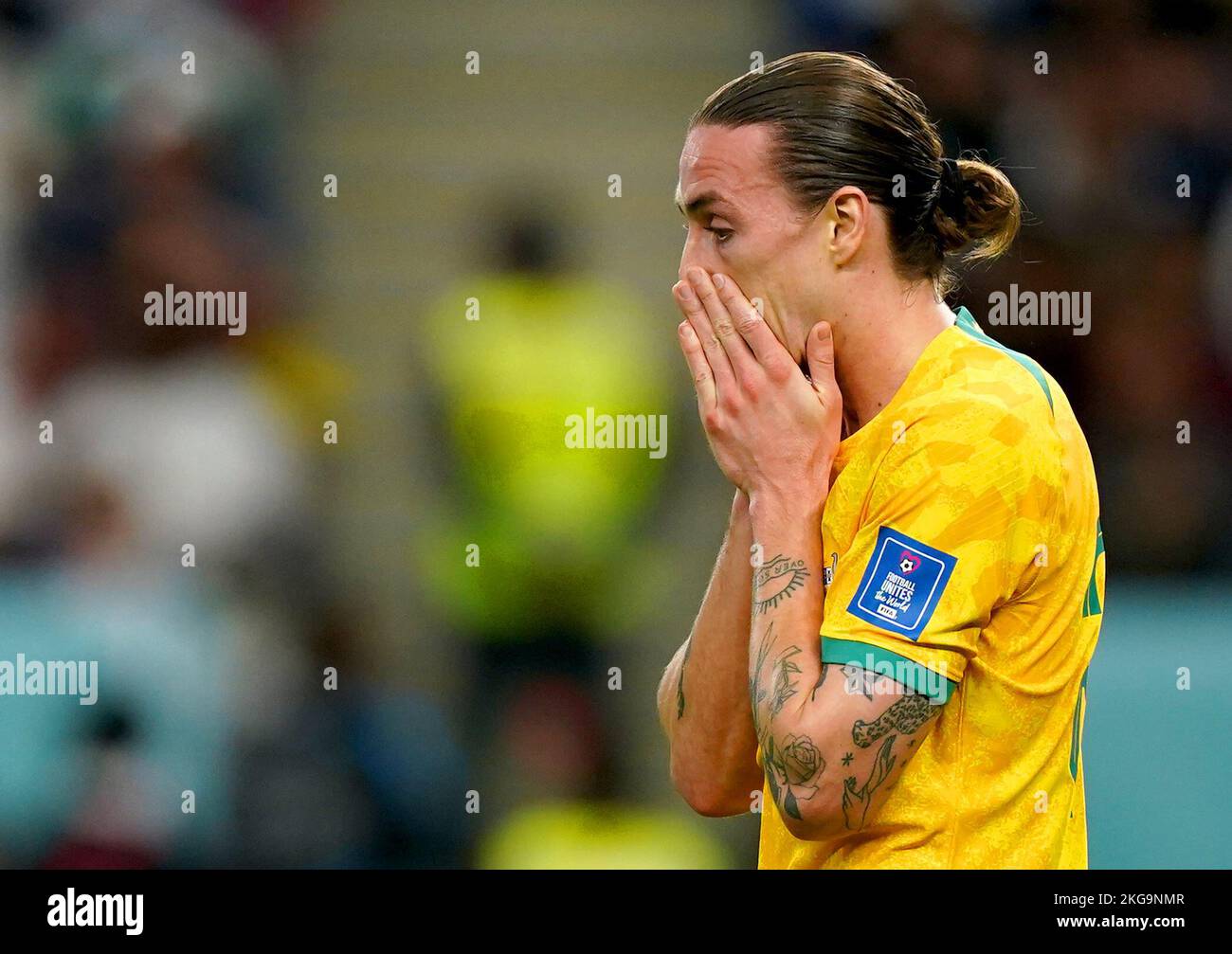 Australia's Jackson Irvine rues a missed chance during the FIFA World ...