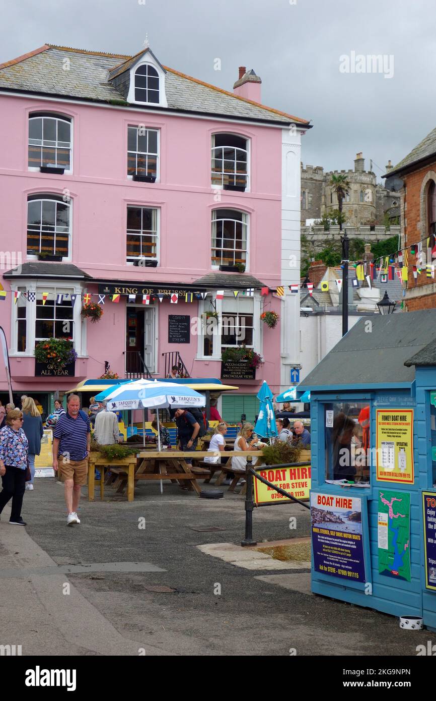 The King of Prussia Pub, Fowey, Cornwall, England, UK in September ...