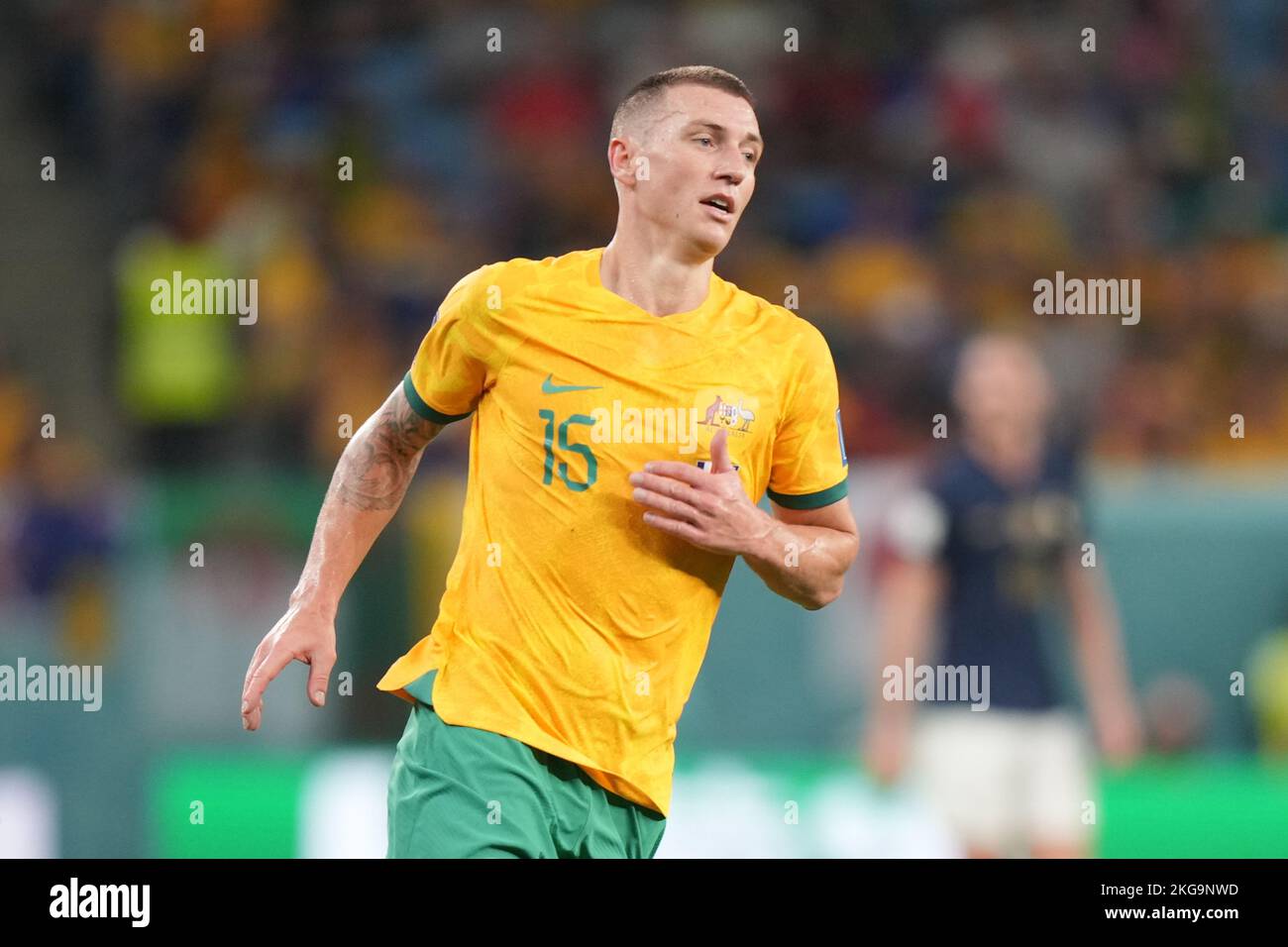 Mitchell Duke of Australia during the Qatar 2022 World Cup match, Group ...