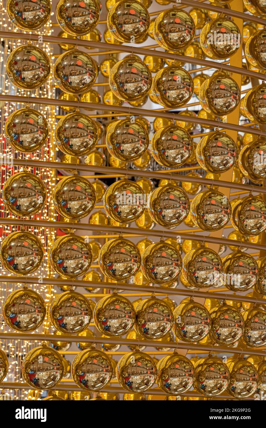 The Bon Marché department store. Inside view of the building and its ...