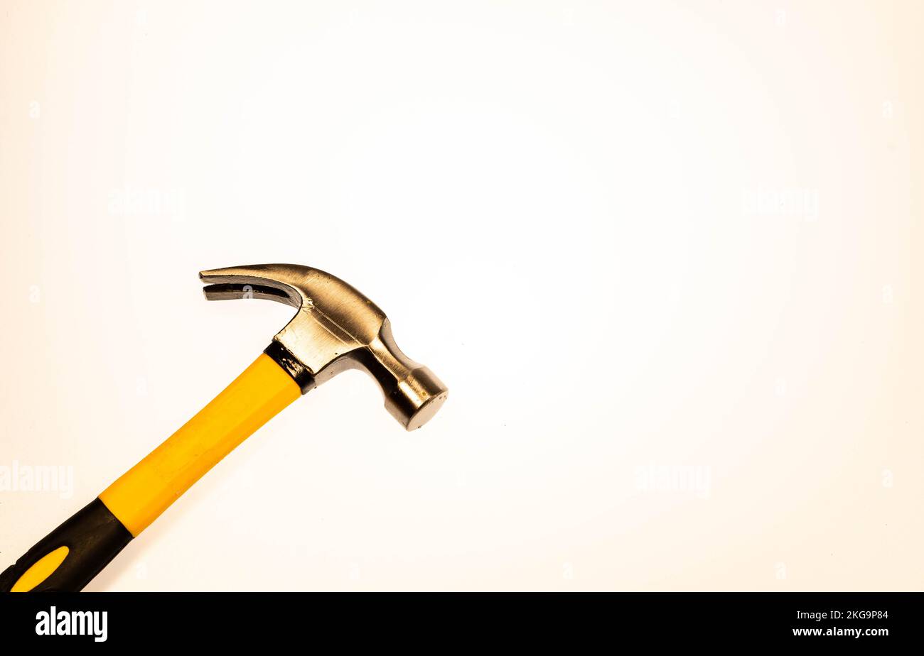 hammer on white background Stock Photo - Alamy