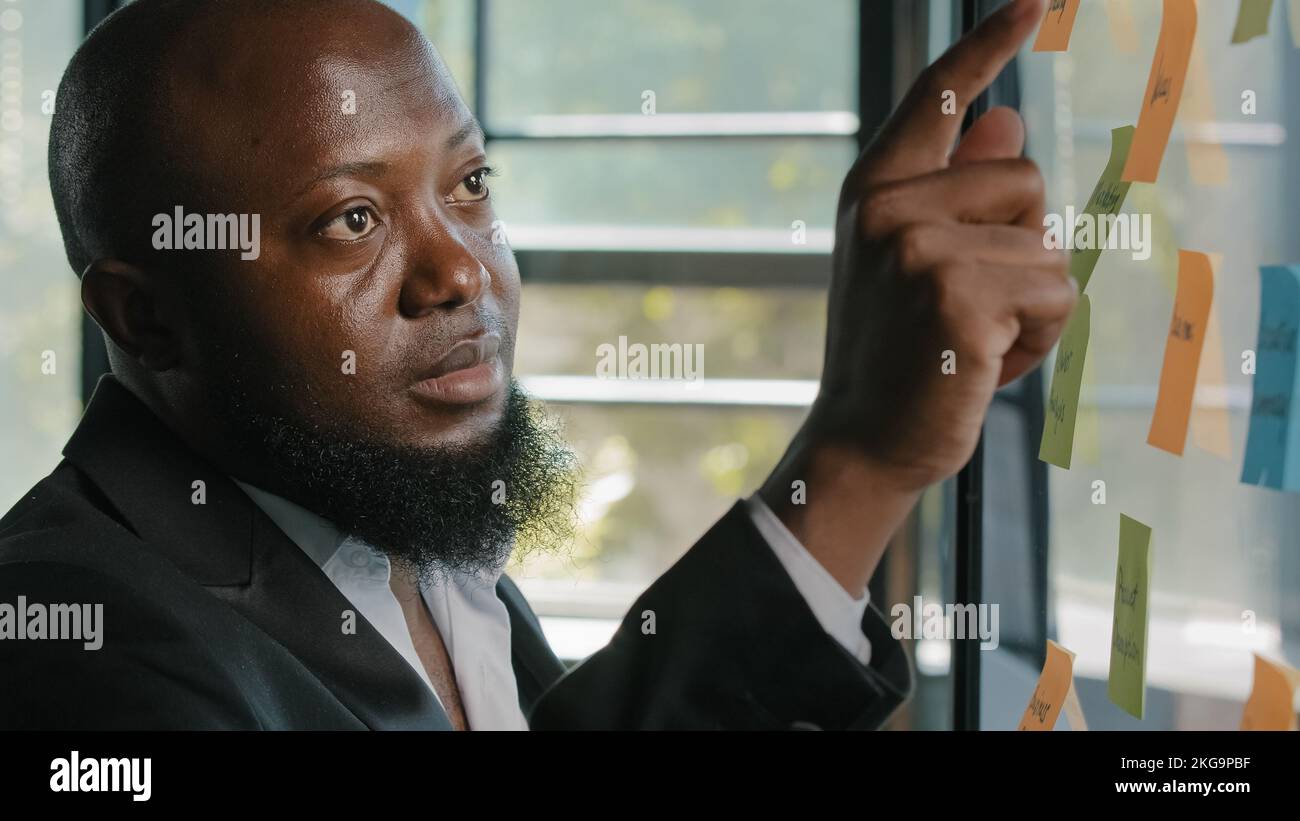 Middle-aged african american ethnic man businessman developer manager ...