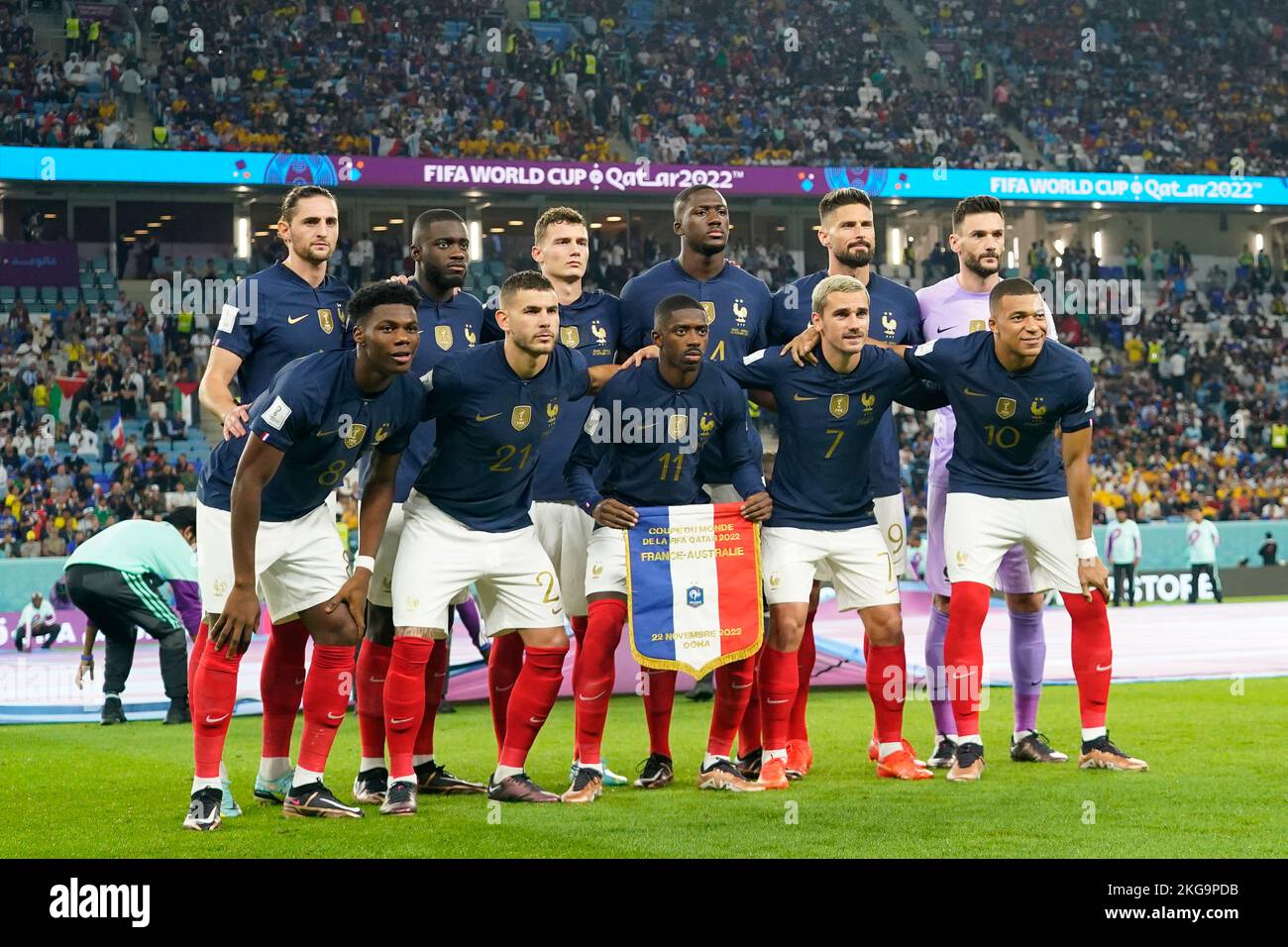 France team group during the Qatar 2022 World Cup match, Group D ...