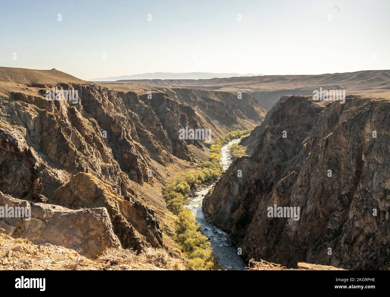 Black canyon, Kazakhstan. Chernyi Kanion Kazakhstan. Charyn River Stock ...