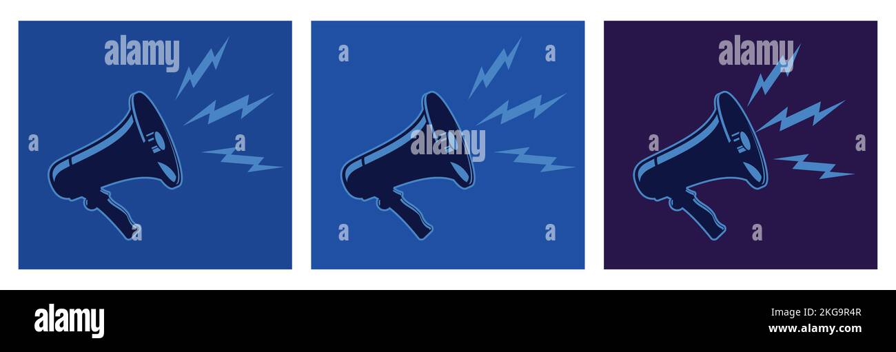 Megaphone Speaker Vector Icon Template Stock Vector Image & Art - Alamy