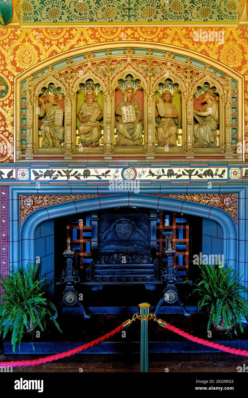 Cardiff castle interior detail hi-res stock photography and images - Alamy