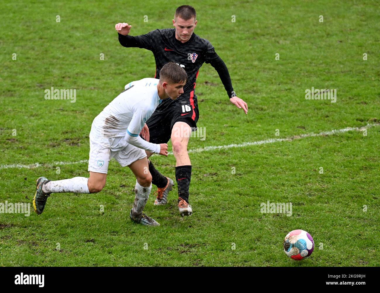 Fabijan Krivak of Croatia during the qualification match between ...