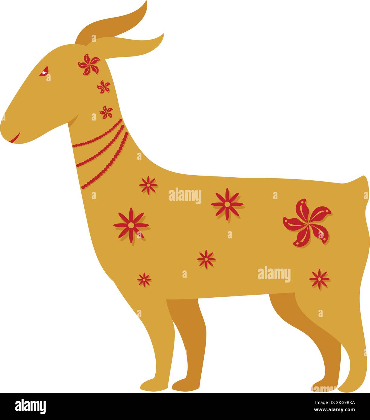 goat chinese zodiacal animal Stock Vector Image & Art - Alamy