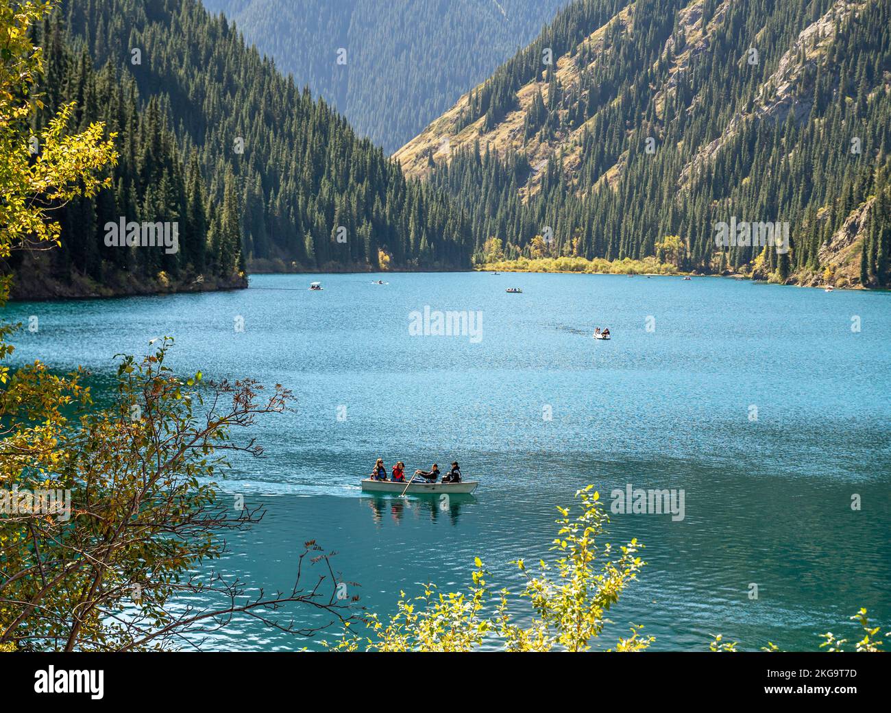 Kolsay Lakes National Park; north slope of the Tian Shan Mountains ...
