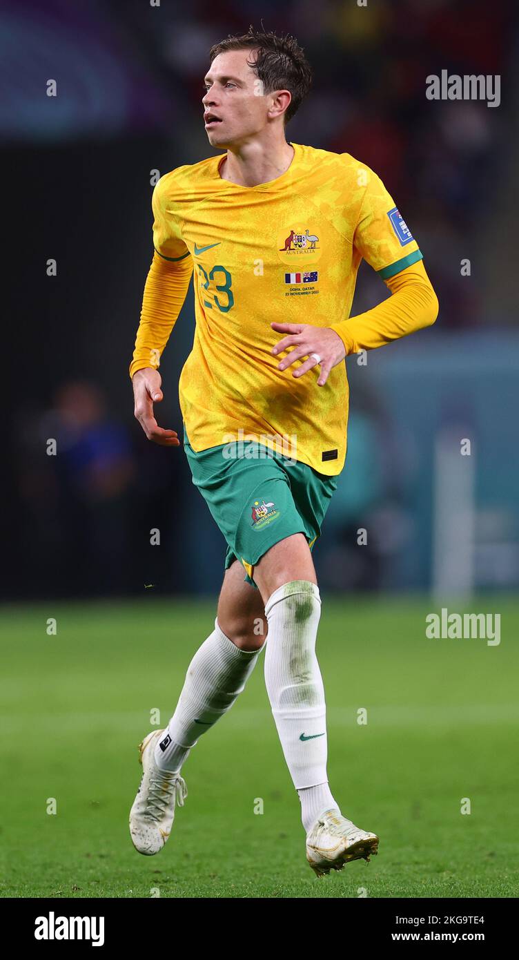 Al Wukair, Qatar, 22nd November 2022. Craig Goodwin of Australia during ...