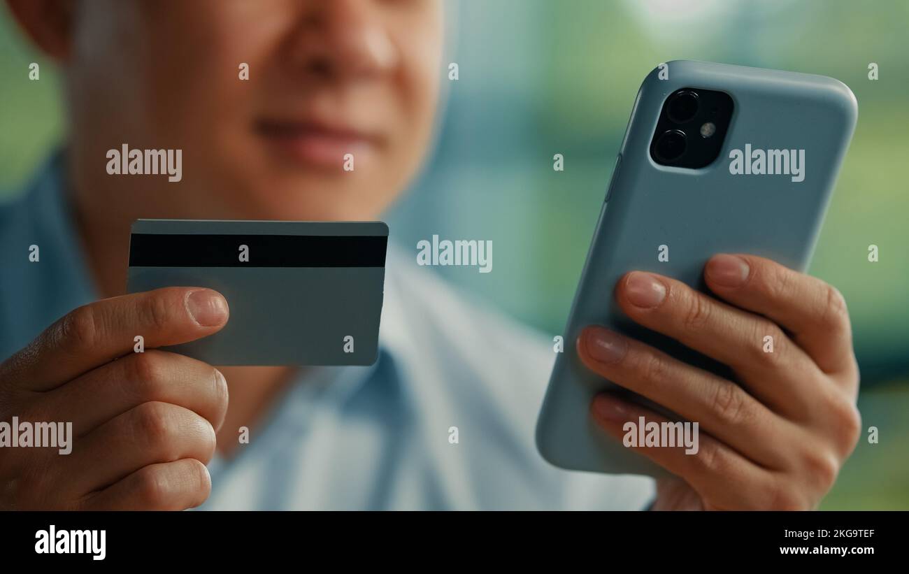 Male customer adult asian man japanese korean buyer businessman paying ...