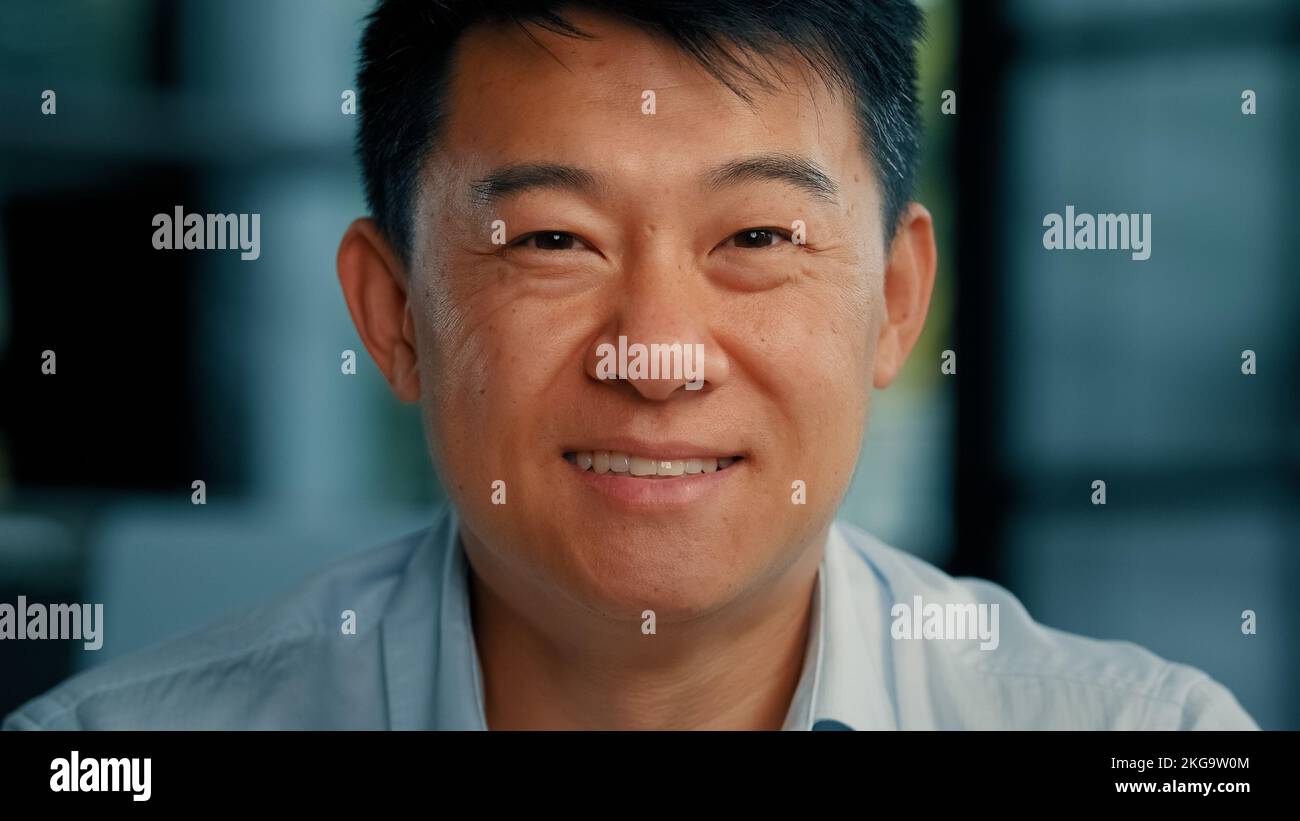 Happy smiling korean japanese confident 40s man successful businessman ...