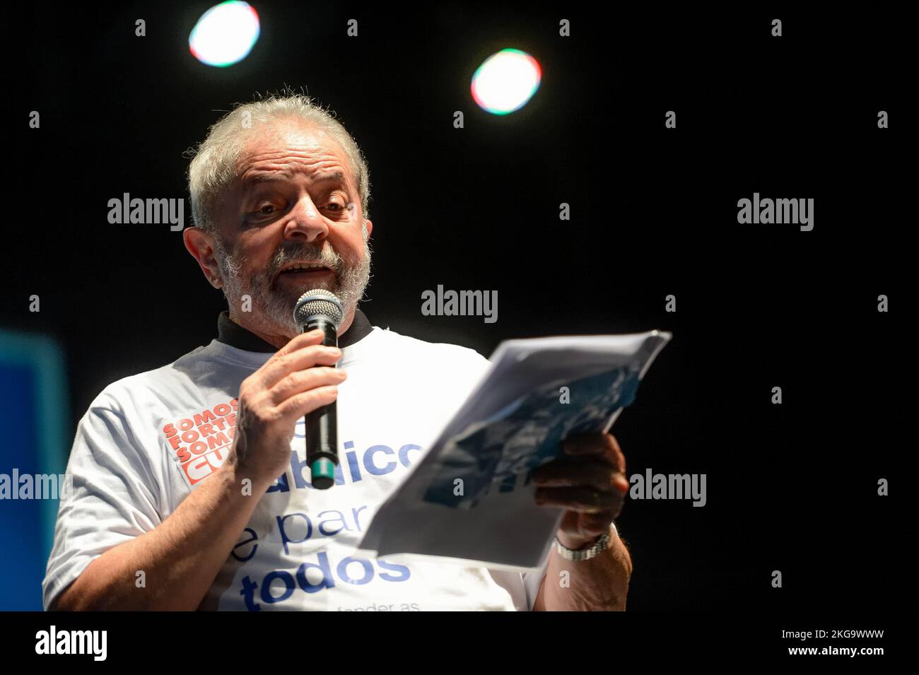 Lula da Silva, former president of Brazil portrait. Luiz Inacio da ...