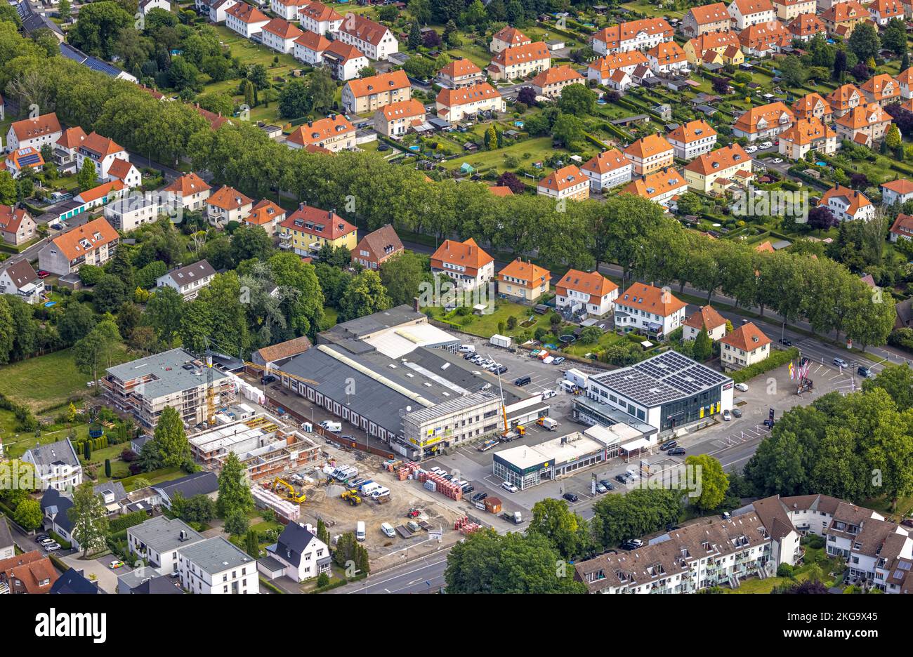 Construction site at westenhellweg industrial park hi-res stock ...