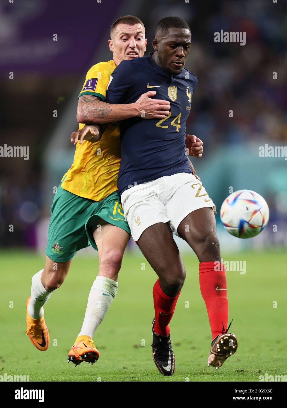 Al Wakrah Qatar 22nd Nov 2022 Harry Souttar L Of Australia Vies