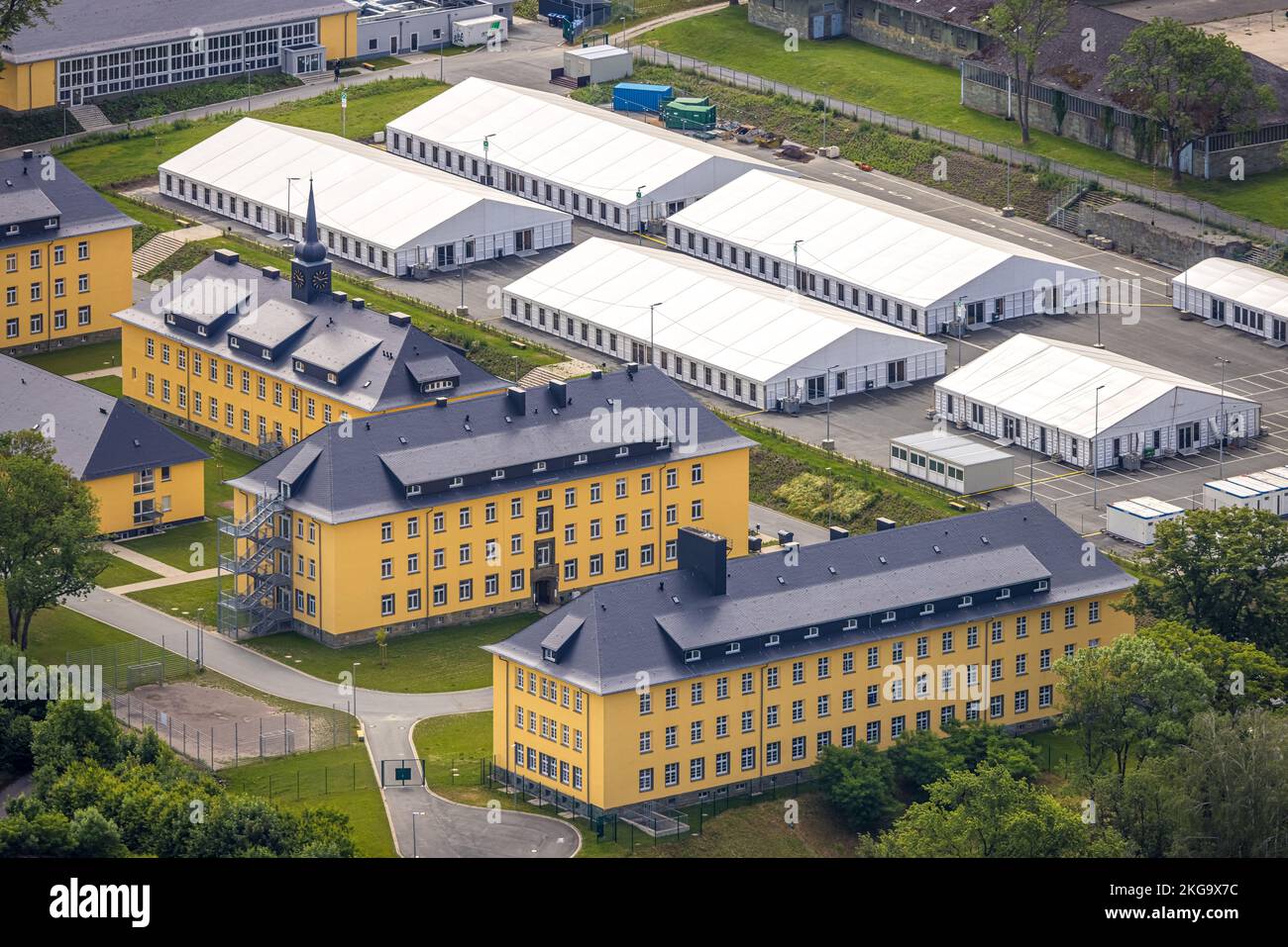 Aerial View Former Kanaal Van Wessem Barracks Housing Complex And Refugee Shelter Soest