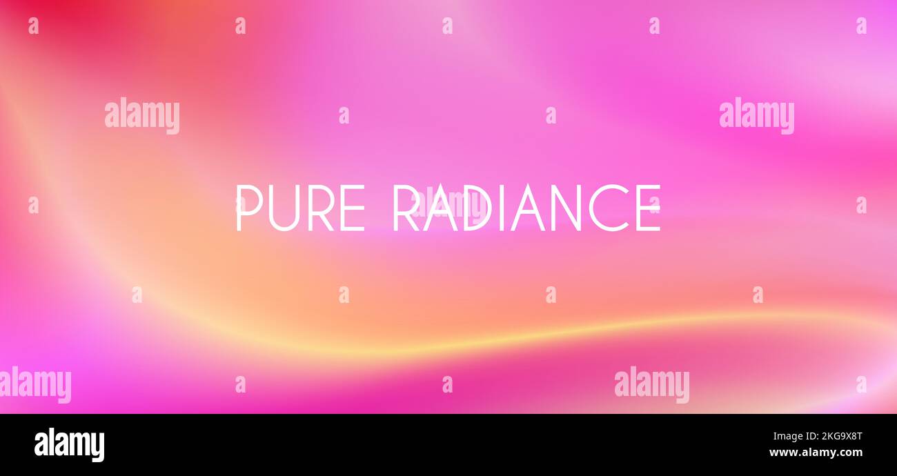 Abstract blurred pure radiance magenta background with golden glowing ...