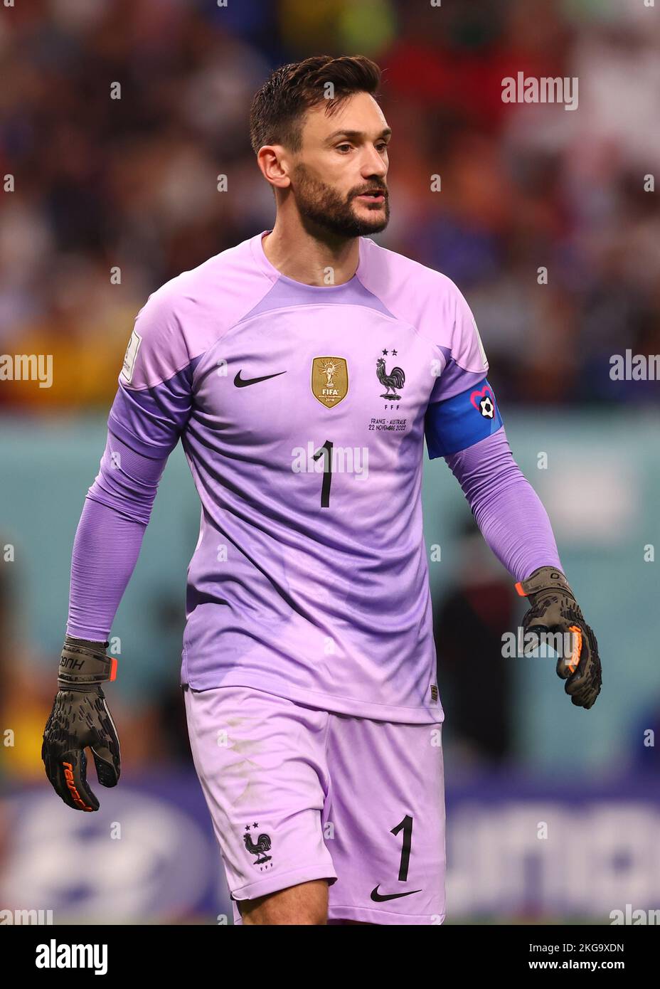 Al Wukair, Qatar, 22nd November 2022. Hugo Lloris of France during the ...