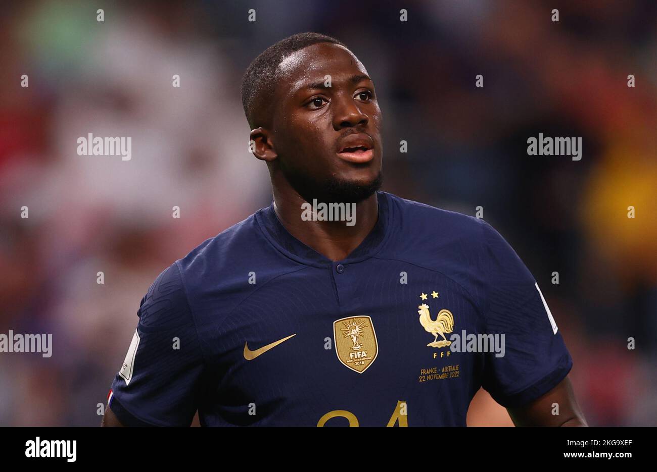 Al Wukair, Qatar, 22nd November 2022. Ibrahima Konate of France during ...