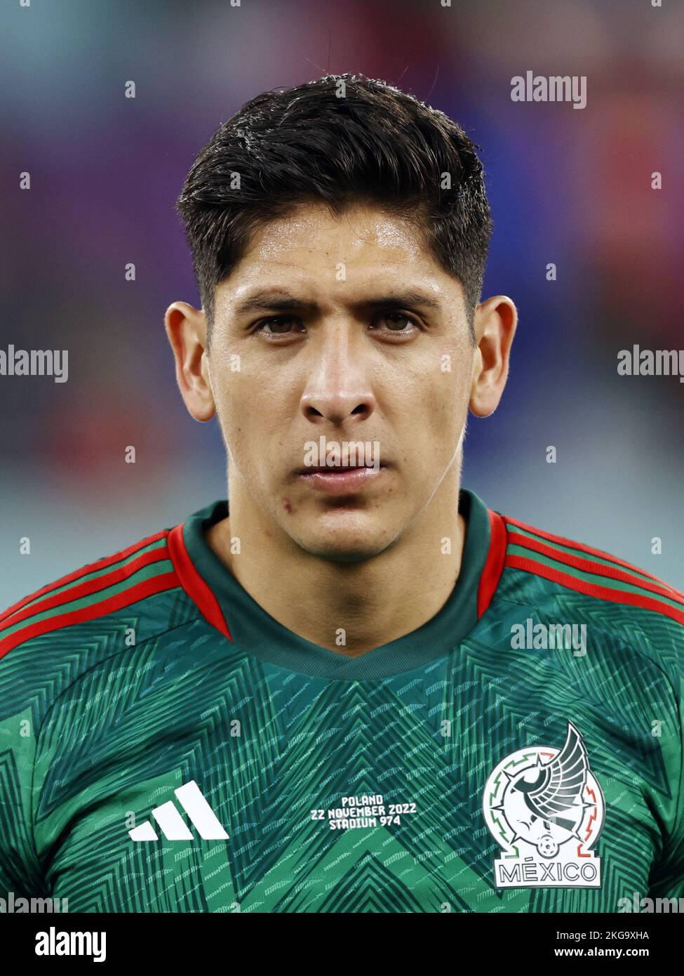 DOHA - Qatar, 22/11/2022, Edson Alvarez of Mexico during the FIFA World ...