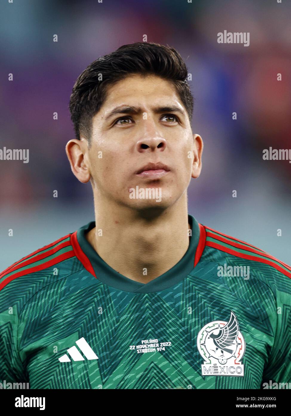 DOHA - Qatar, 22/11/2022, Edson Alvarez of Mexico during the FIFA World ...